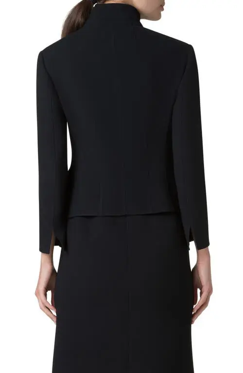 Akris Amber Virgin Wool Crop Jacket