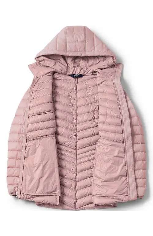 LANDS' END Wanderweight Packable Down Jacket - Light Mauve