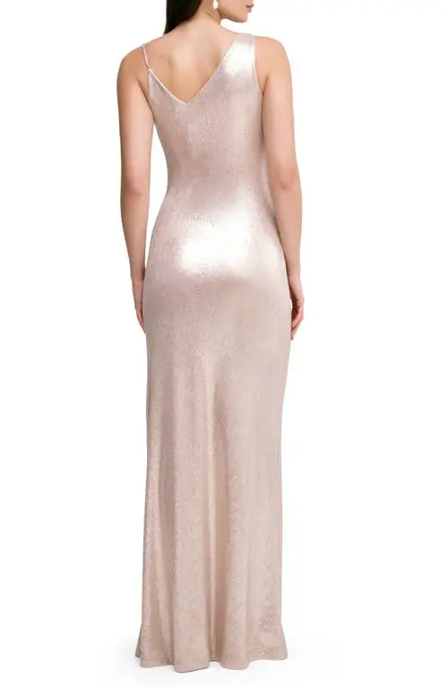 MARCELLA Liberty Metallic Gown - Stardust