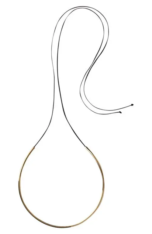 ANNIKA INEZ Tube Collar Necklace - Gold
