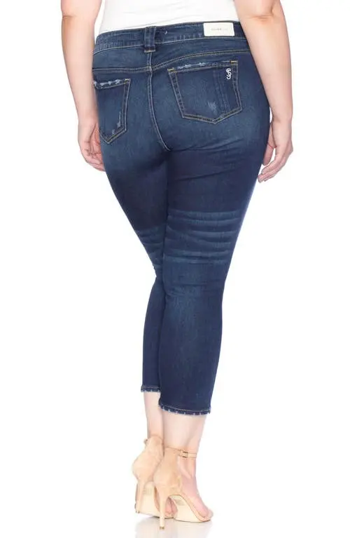 SLINK JEANS Crop Straight-leg Jeans