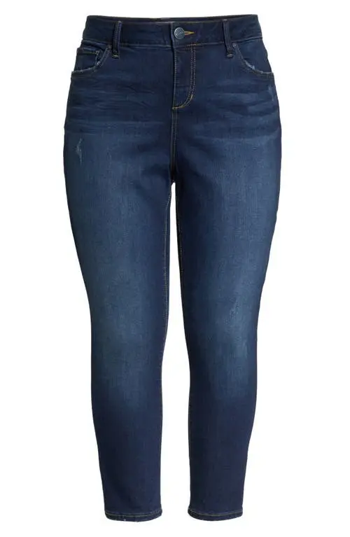 SLINK JEANS Crop Straight-leg Jeans