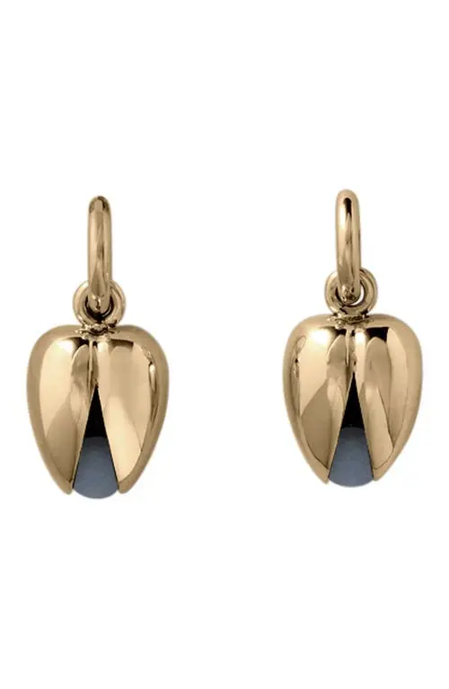 ANNIKA INEZ Open Pod Drop Earrings - Gold