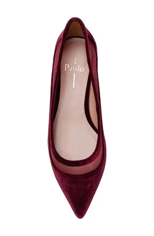 Linea Paolo Novah Pointed Toe Flat - Burgundy