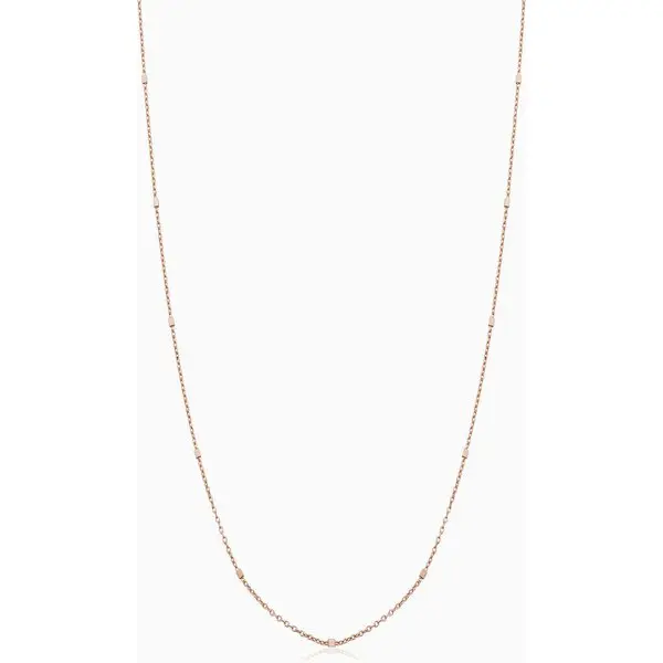ORADINA 14k Gold Grace Chain Necklace - Rose Gold