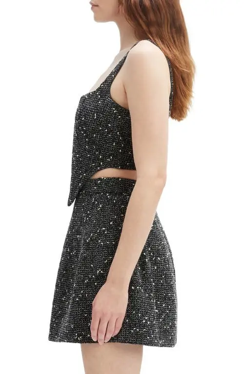 Bardot Tweed Corset Top
