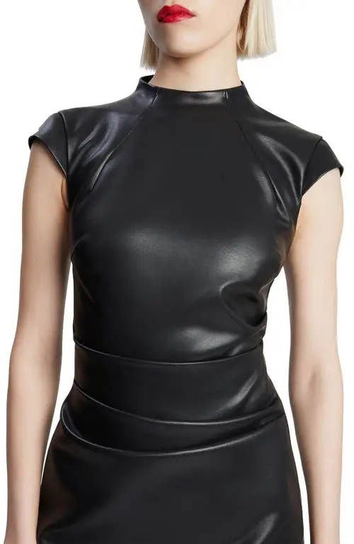 Bardot Naja Faux Leather Minidress