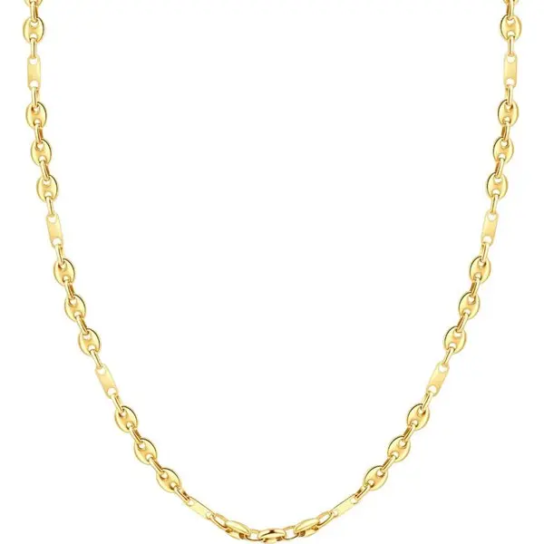 BLISS DIAMOND 14k Gold Marine Chain Necklace - 14k Yellow Gold