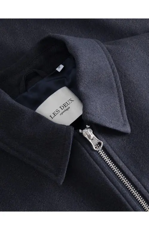 LES DEUX Como Coach Jacket - Navy