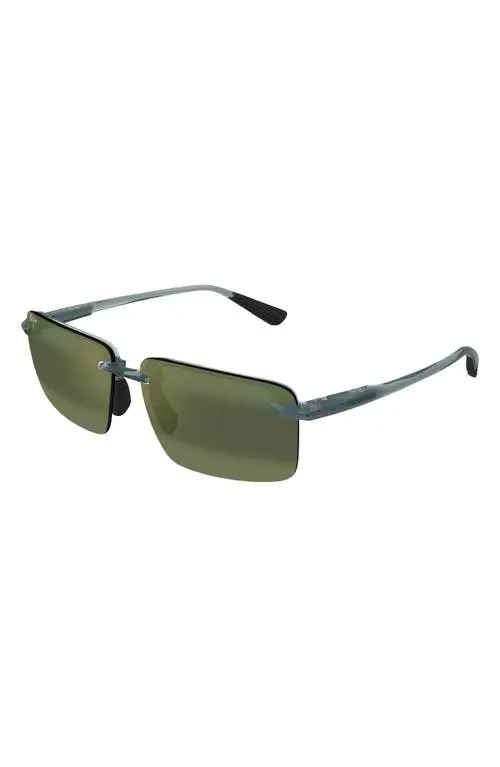 Maui Jim Laulima 61mm Gradient Rectangular Sunglasses