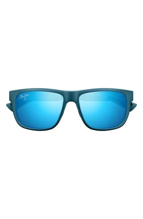 Maui Jim Puakea Square Sunglasses - Blue/ Blue Hawaii