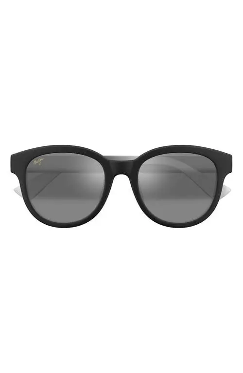 Maui Jim Ihupani Round Sunglasses - Black