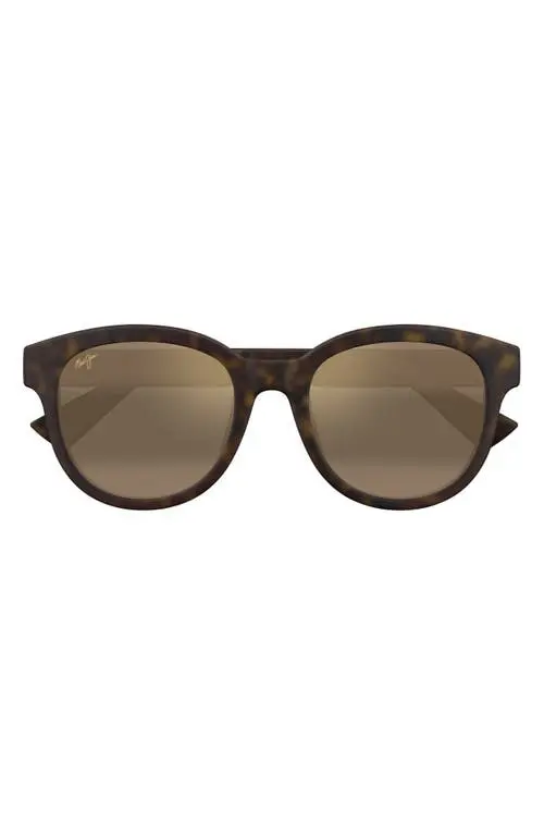 Maui Jim Ihupani Round Sunglasses - Brown