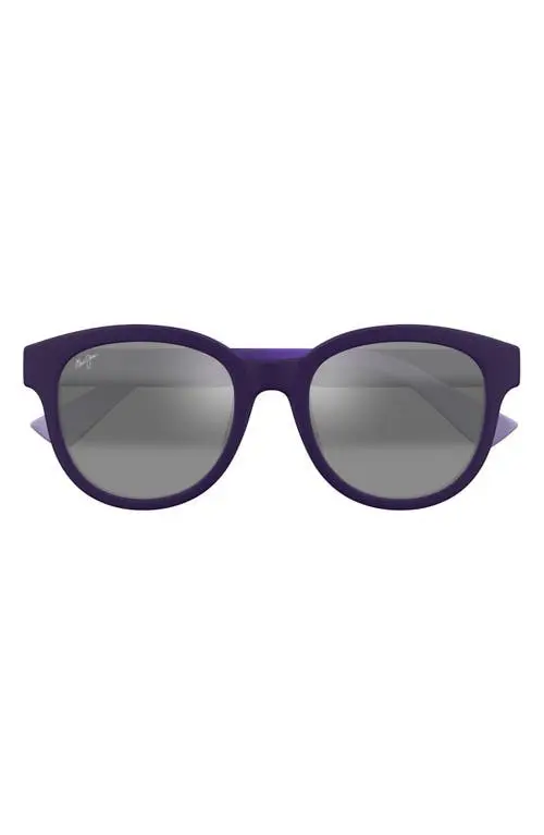 Maui Jim Ihupani Round Sunglasses - Purple/neutral Grey