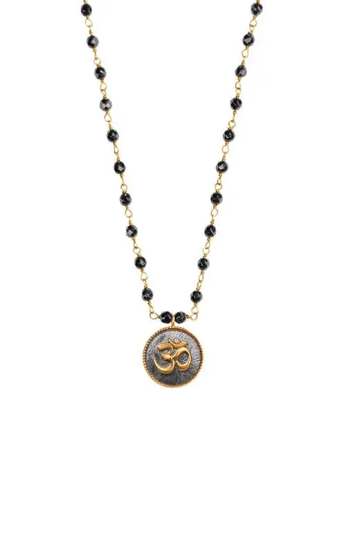 KARMA AND LUCK Grounding Serenity Necklace - Gold/dark Grey