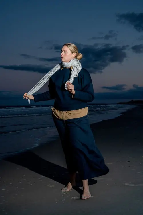 ANSEA Gauze Wide Leg Pant