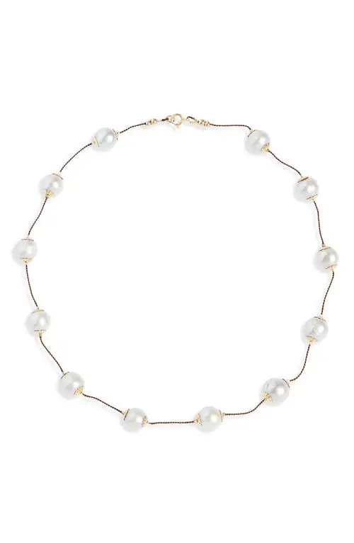 ISSHI Desnudette Pearl Necklace - Steel