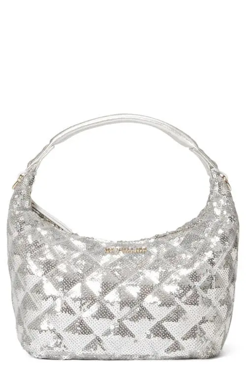 Mz Wallace Mini Metro Sequin Top Handle Bag - Ice Sequin