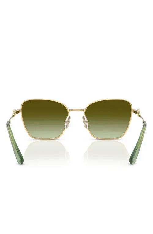 SWAROVSKI 55mm Pilot Sunglasses - Gold