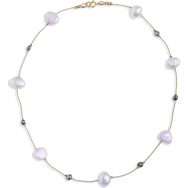 ISSHI Desnuda Pearl Necklace - Lavender