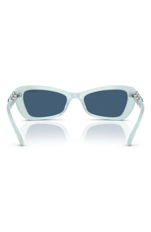 SWAROVSKI 54mm Irregular Sunglasses - Blue