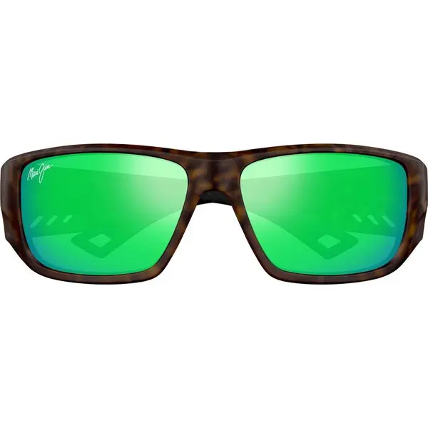 Maui Jim Keha Oversized Rectangular Sunglasses - Brown/ Mauigreen