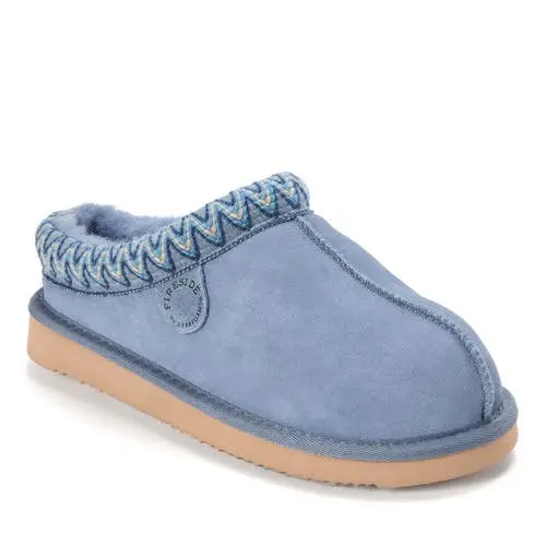 DEARFOAMS Fireside Greta Clog Slipper - Flint Stone