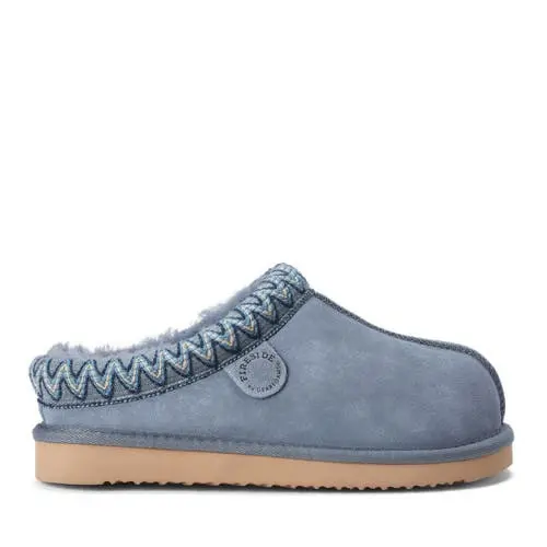 DEARFOAMS Fireside Greta Clog Slipper - Flint Stone