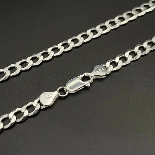 DONATELLO GIAN Name Sterling 5mm Curb Chain Necklace