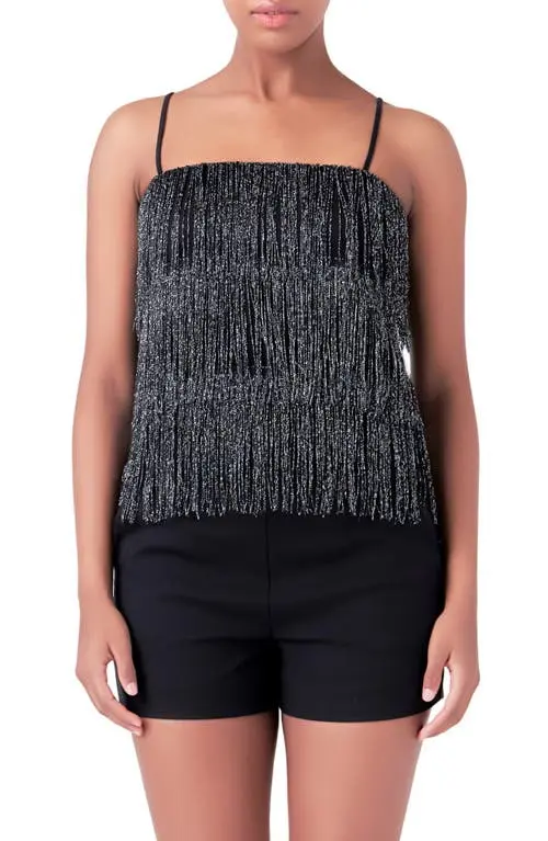 Endless Rose Beaded Fringe Top