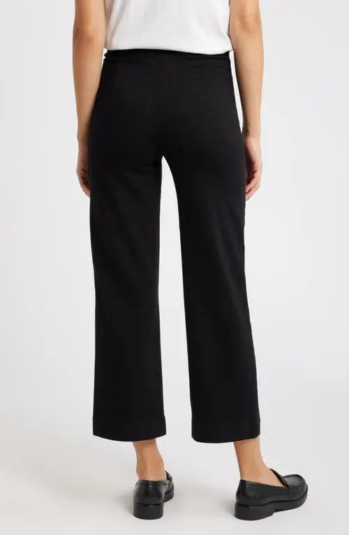 Frank & Eileen Westport Ankle Wide Leg Pants - Black