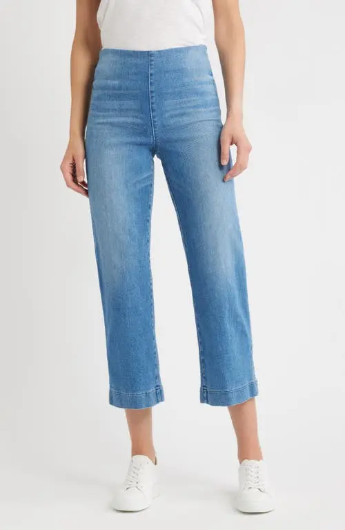 Frank & Eileen Westport Ankle Wide Leg Pants - Medium Washed Denim