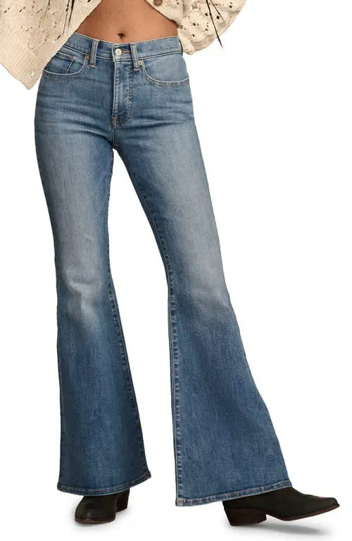 Lucky Brand Stevie High Waist Flare Jeans - Something Sweet