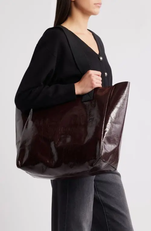 ALLSAINTS Izzy Patent Leather Tote Bag