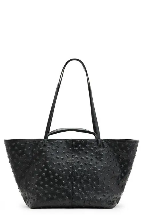 ALLSAINTS Hannah Star Embossed Leather East/west Tote