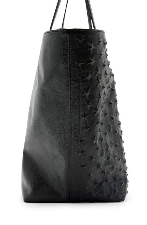 ALLSAINTS Hannah Star Embossed Leather East/west Tote