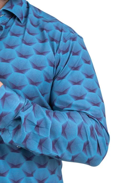 MACEOO Einstein Stretch Horizon Button-up Shirt
