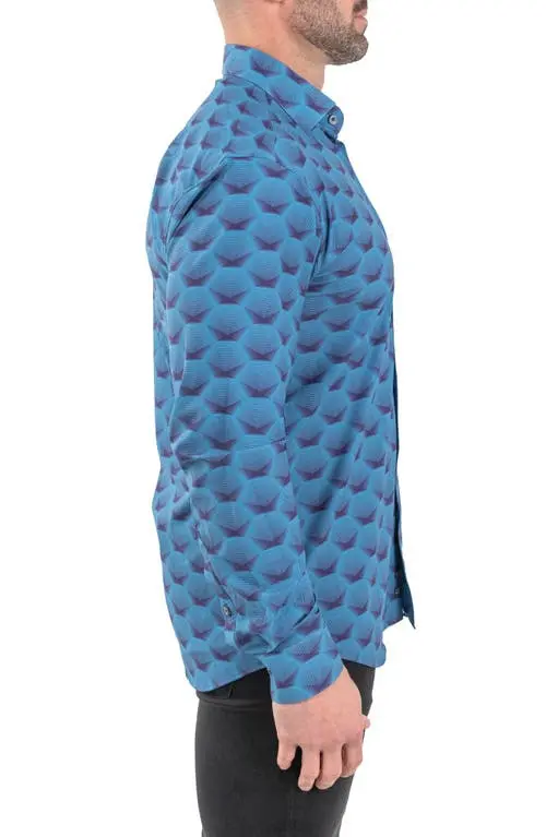 MACEOO Einstein Stretch Horizon Button-up Shirt