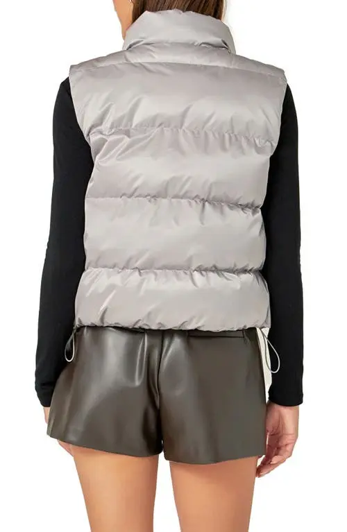 Endless Rose Cropped Puffer Vest