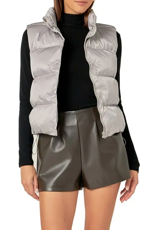 Endless Rose Cropped Puffer Vest