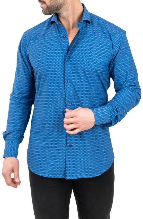 MACEOO Einstein Stretch Spectecal Button-up Shirt