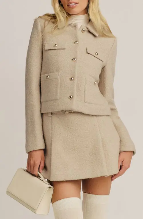 REFORMATION Marin Wool-blend Jacket