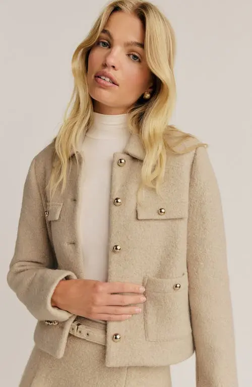 REFORMATION Marin Wool-blend Jacket