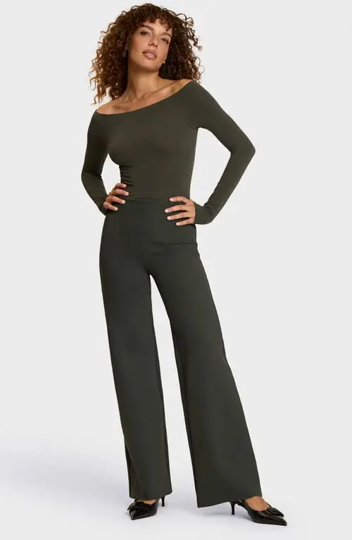 Commando Off-the-shoulder Ballet Bodysuit - Hazel