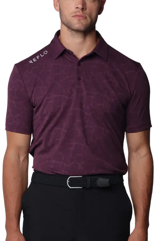 REFLO Yamuna 100% Recycled Material Polo - Marron Red