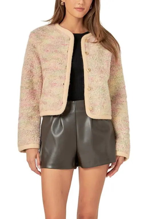 English Factory Wool-blend Jacket - Pink Multi