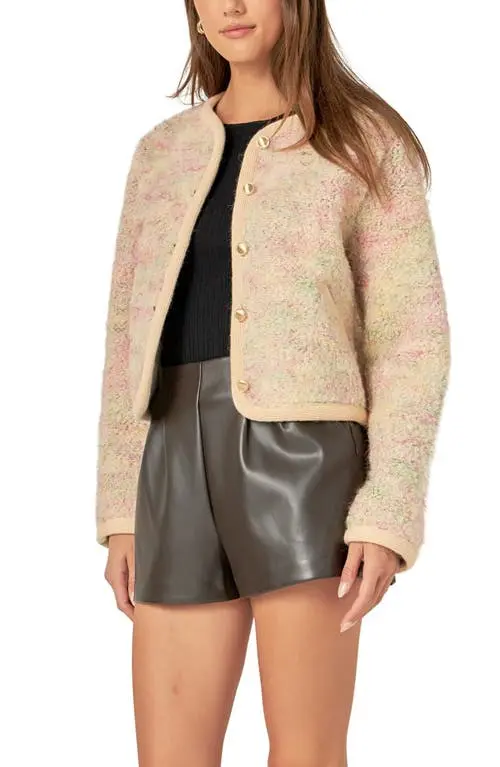English Factory Wool-blend Jacket - Pink Multi