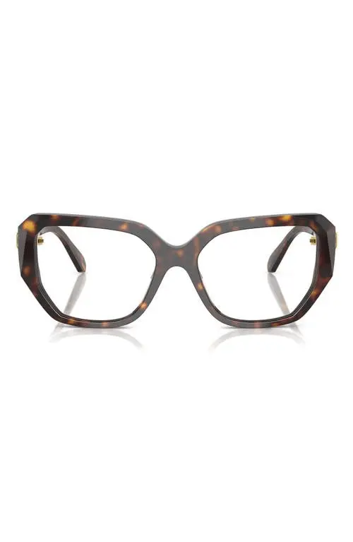 SWAROVSKI Geometric Eyeglasses - Havana
