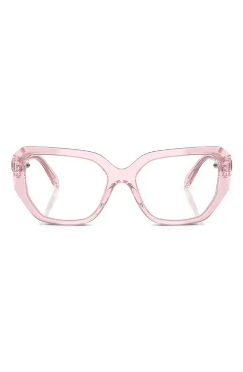 SWAROVSKI Geometric Eyeglasses - Trans Pink