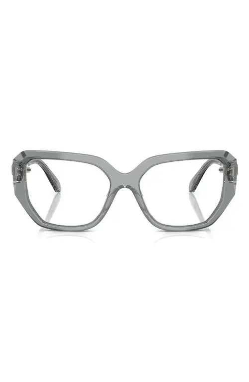 SWAROVSKI Geometric Eyeglasses - Transparent Grey